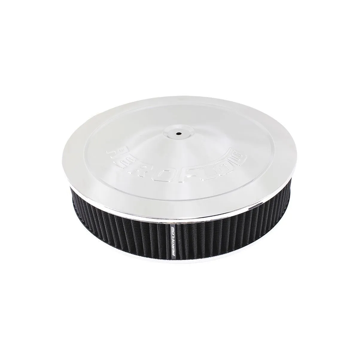 Aeroflow AF2851-12X0 Cotton Air Filter Assembly 5.125" Dropbase - Chrome