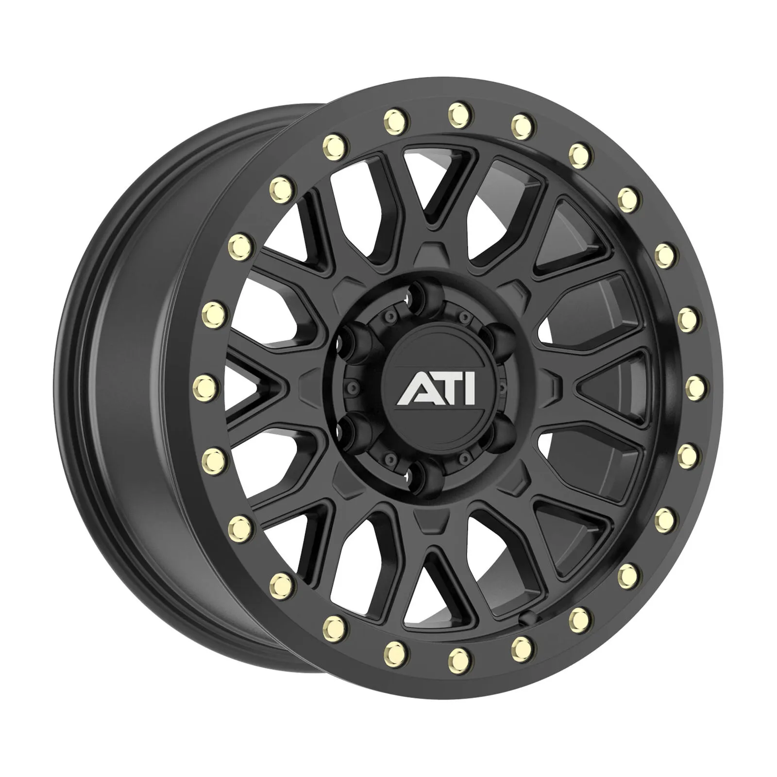 ATI Industries AT01-17-5150-BLK-XPX AT-01 17X8.5 Hybrid Beadlock Wheel ...