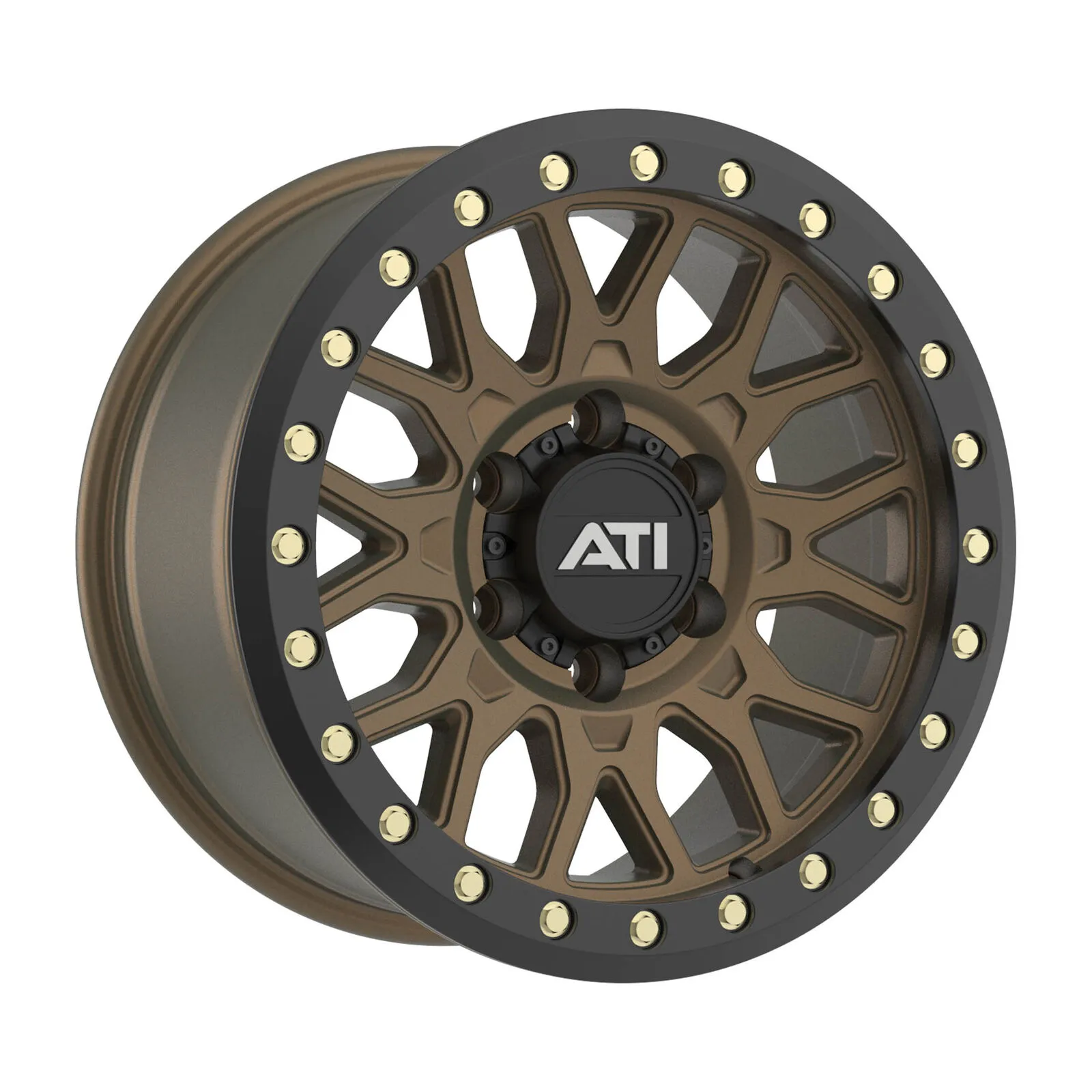 ATI Industries AT01-17-6139-BRZ-XPX AT-01 17X8.5 Hybrid Beadlock Wheel ...