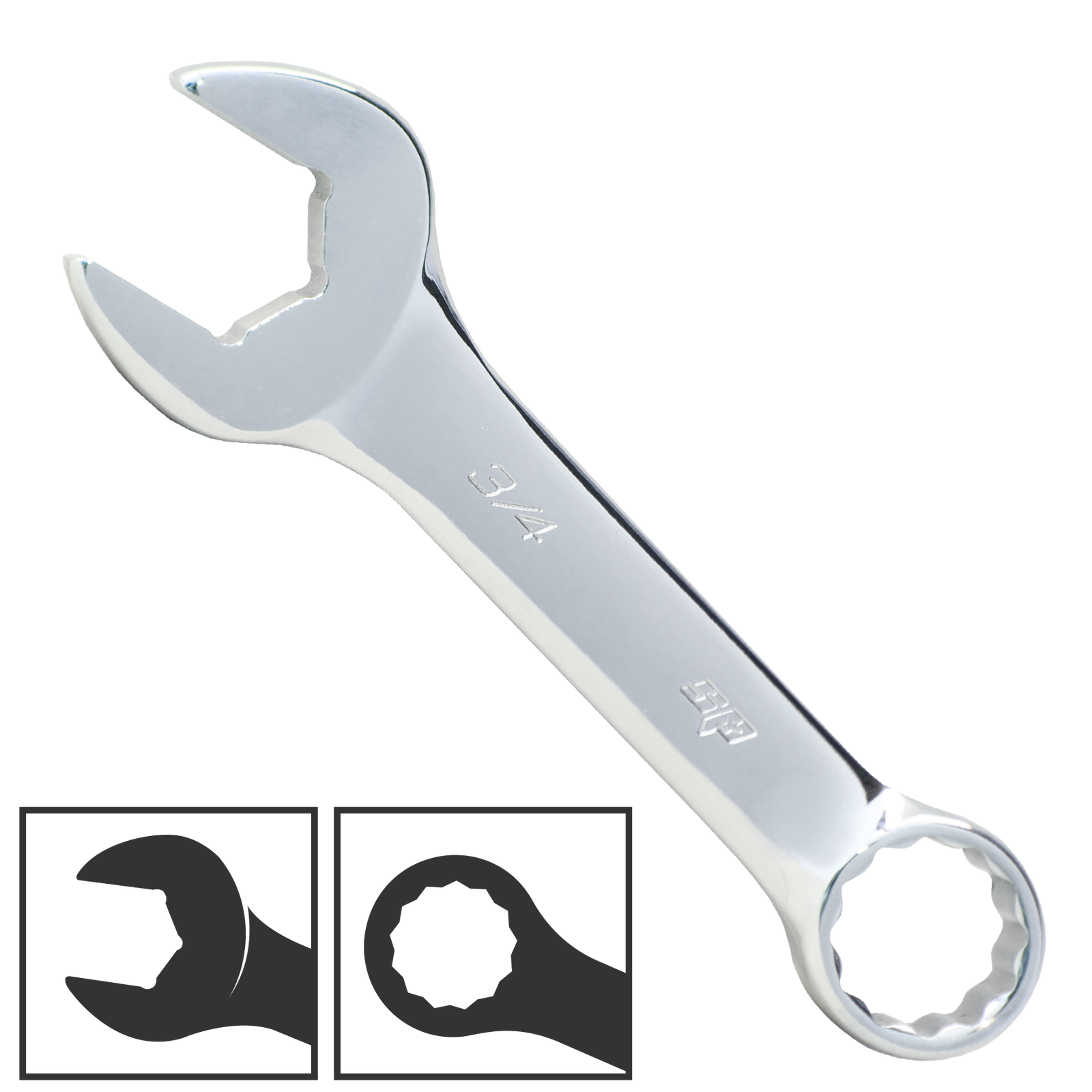 SP Tools SP13051-XPX Combination ROE Quad Drive Spanner - Stubby - SAE ...